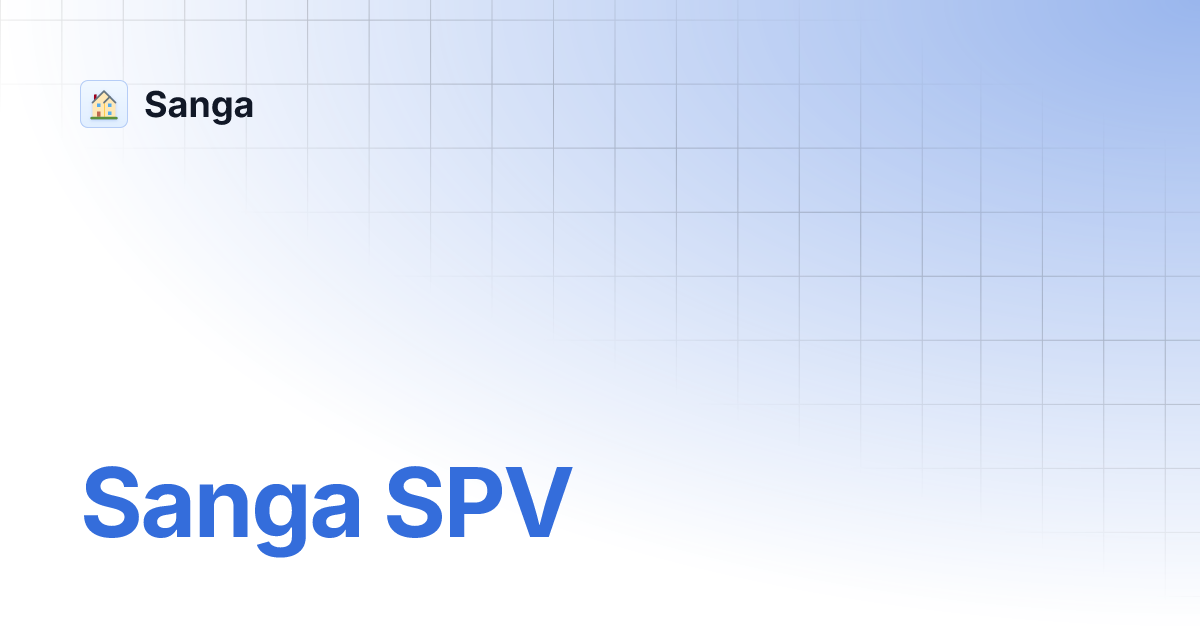 Sanga SPV | Sanga
