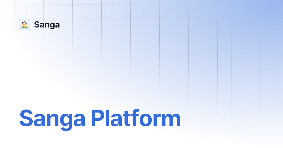 Sanga Platform | Sanga